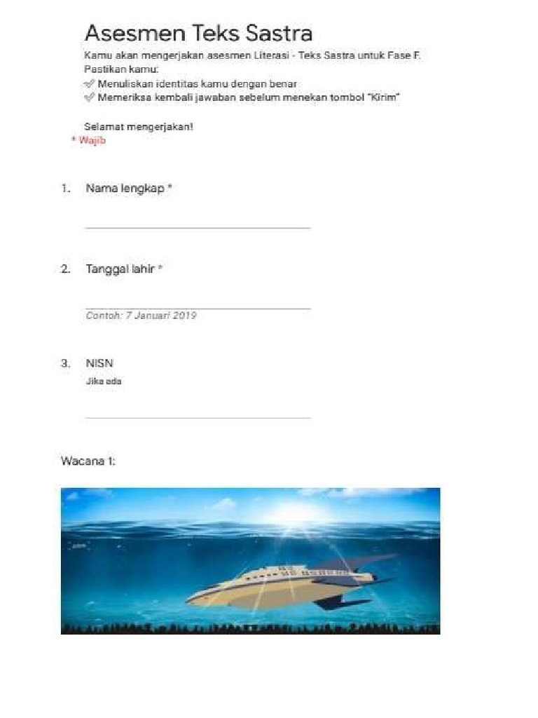 Asesmen Teks Sasra | PDF