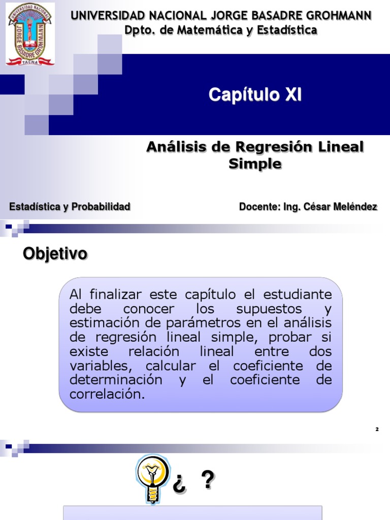 Capitulo 11. Análisis de Regresión Lineal Simple | PDF
