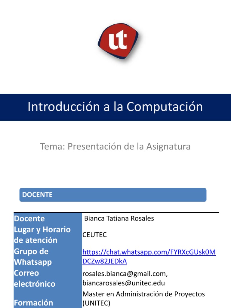 Presentacion Curso | PDF