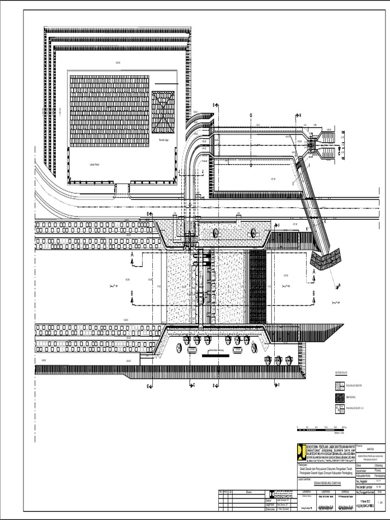 6.denah Bendung | PDF
