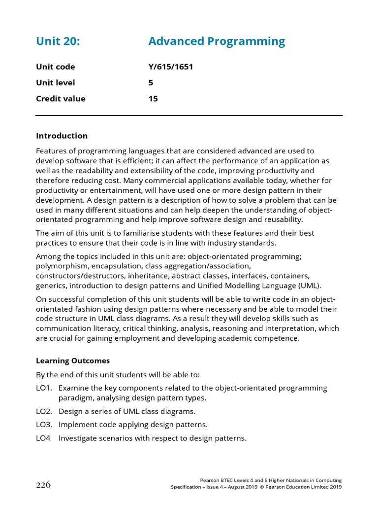 Adv Prog | PDF | Career & Growth | Computers