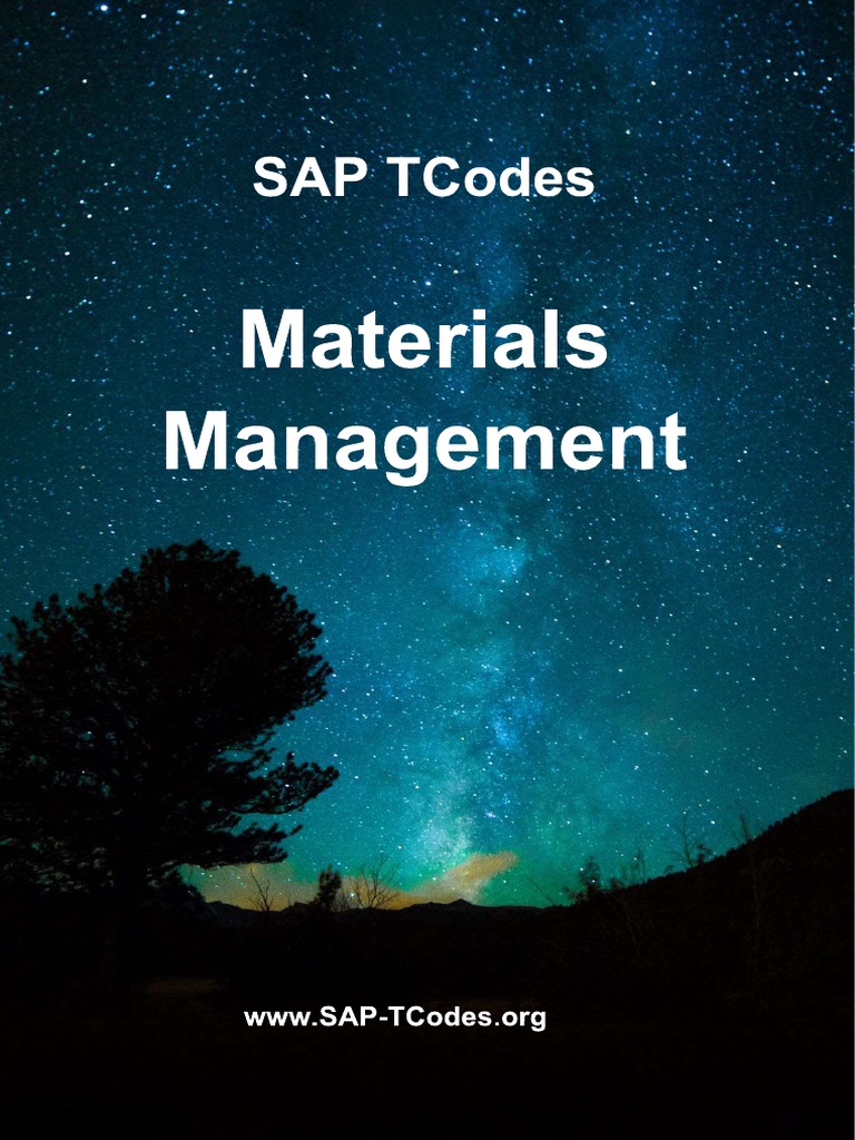 sap_mm_T_codes | PDF