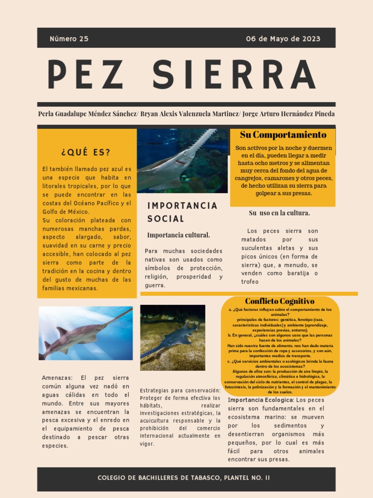 Características del pez sierra en México | PDF | Pescado | Ecología