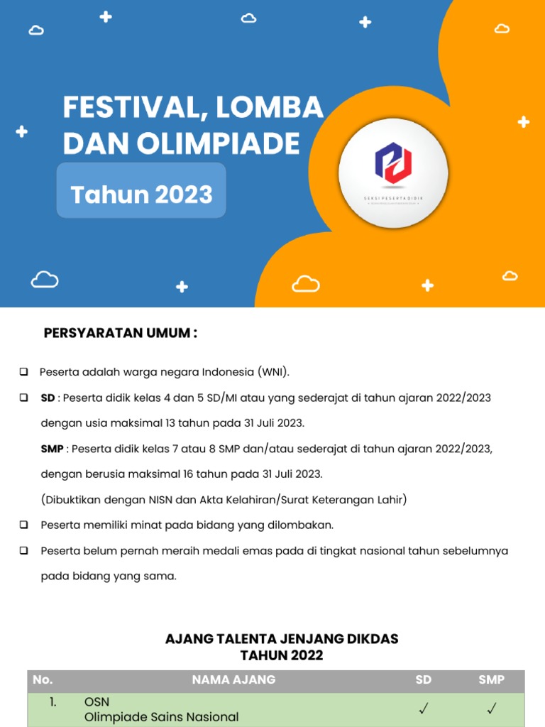 Paparan Ajang Talenta 2023 | PDF