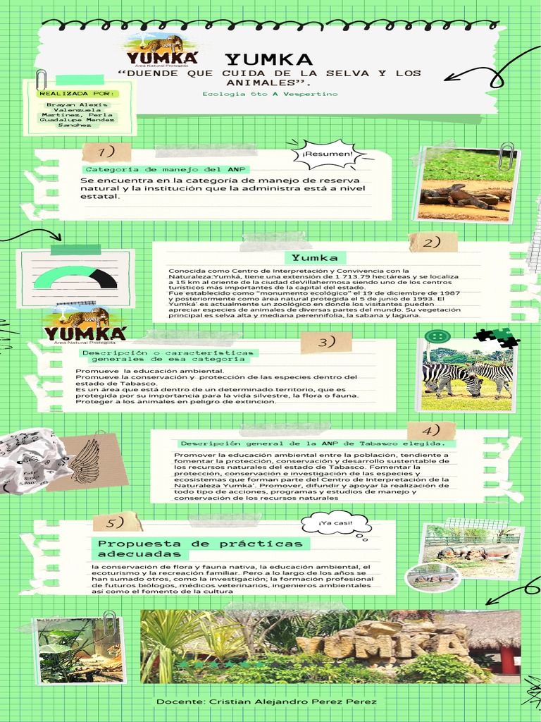 Infografía sobre Yumka en Tabasco | PDF | Entorno natural | Fauna