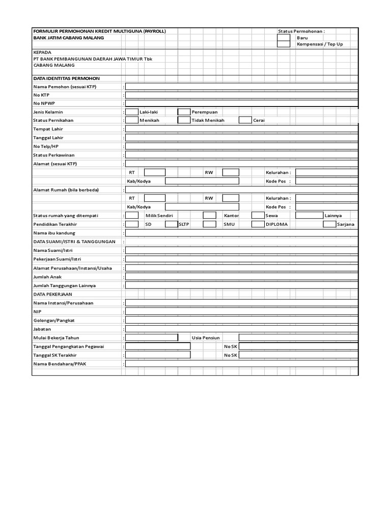 Blanko KMG Asn | PDF