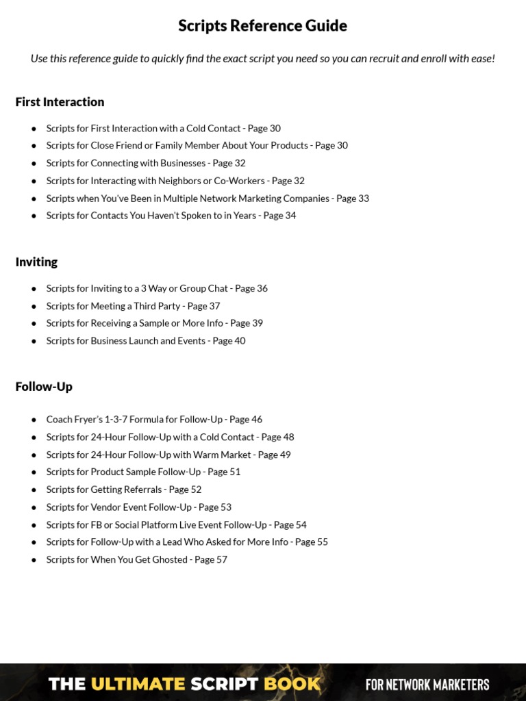 The Ultimate Script Book - Reference Guide | PDF | Popular Culture & Media Studies | Social Media