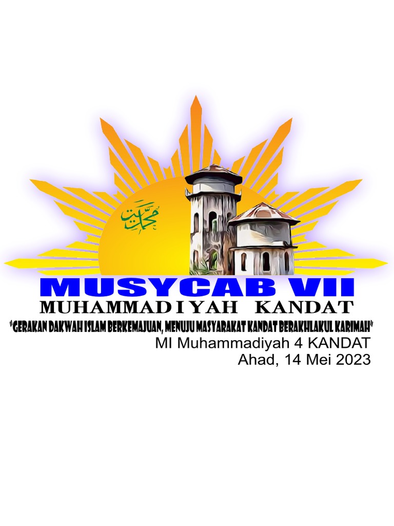 Logo Muscab VII Muhammadiyah Kandat | PDF | Ilmu Sosial | Sejarah