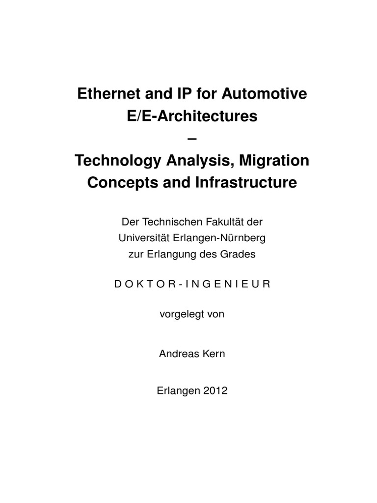 Ethernet And Ip For Automotive Pdf