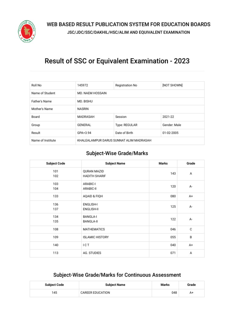 Web Based Result Publication System For Education Boards | PDF ...