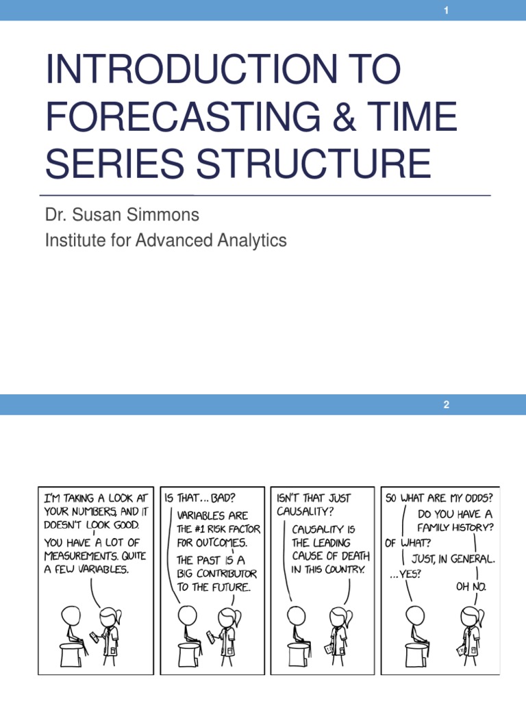 1-Introduction To Time Series2022 | PDF | Time Series | Forecasting