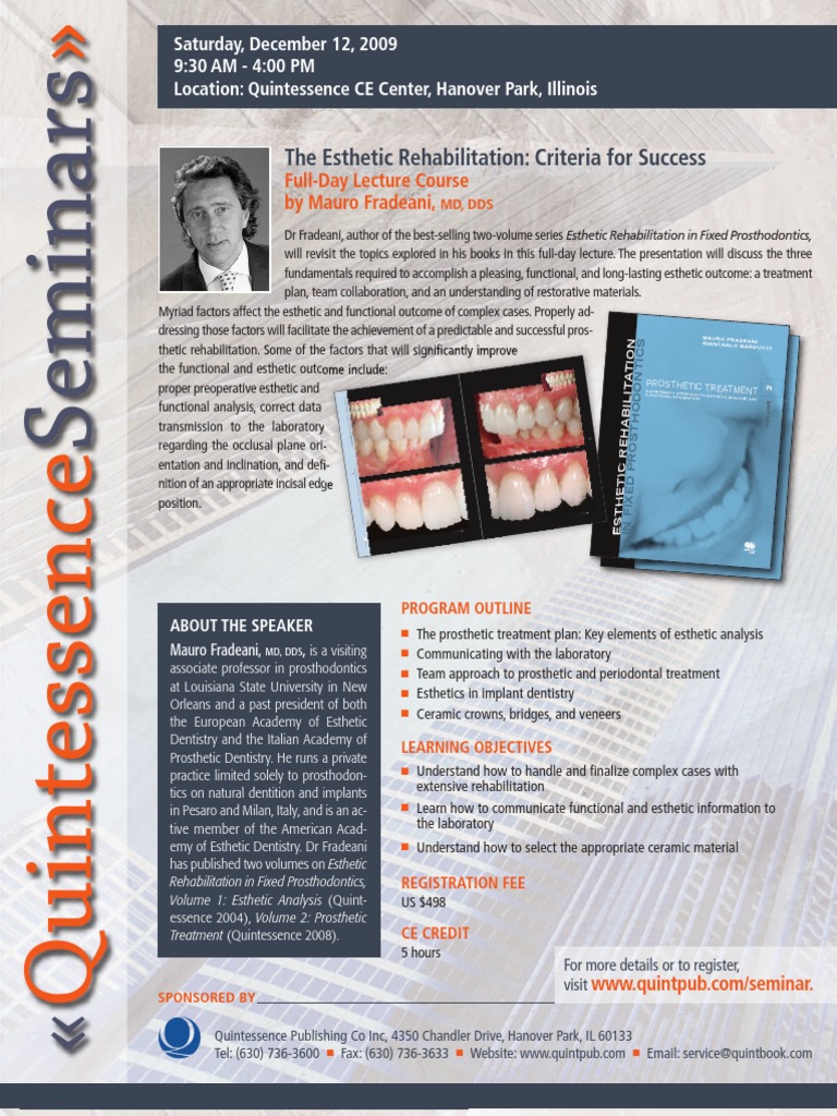 Quintessence Seminars | PDF | Prosthodontics | American Express