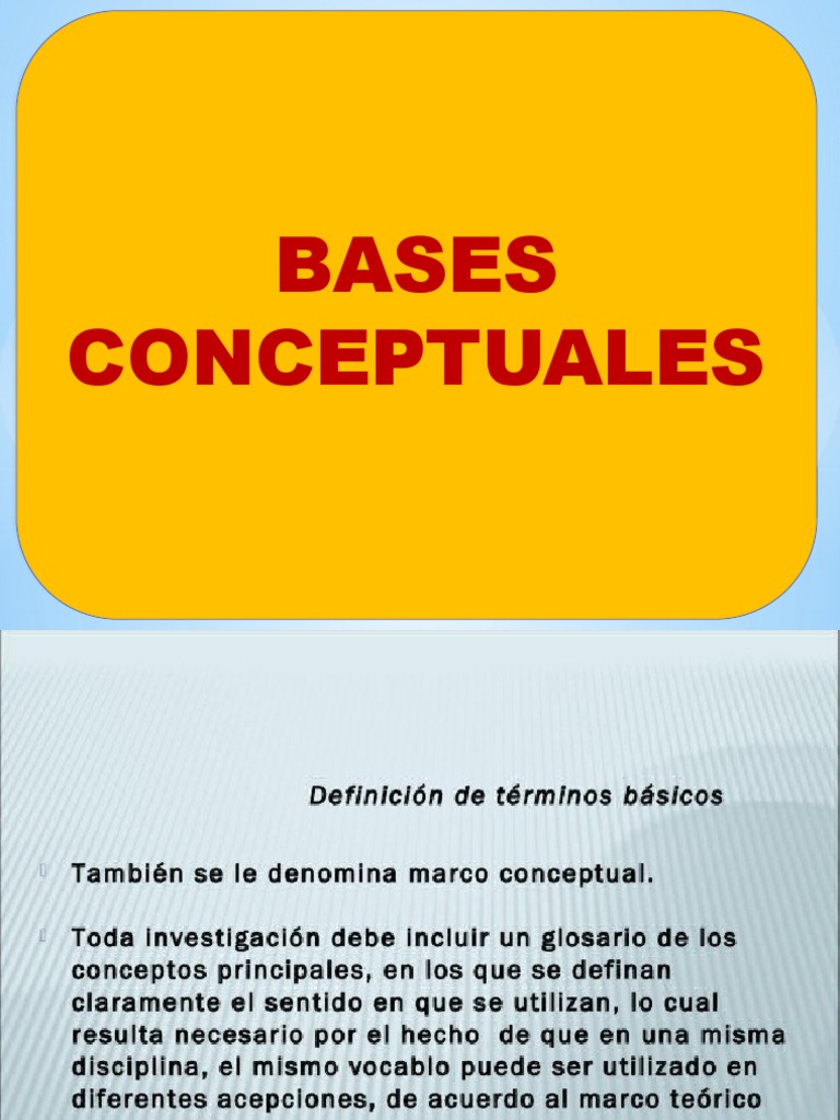 Bases Conceptuales | PDF | Pensamiento | Aprendizaje