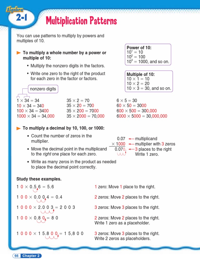 Year 6 Mathematics-87-105 (Multiplcation - Exponents - SQR - Roots | PDF