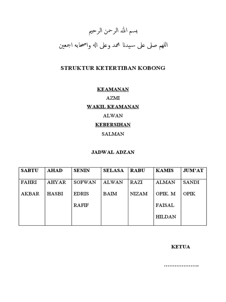 Struktur Kobong | PDF