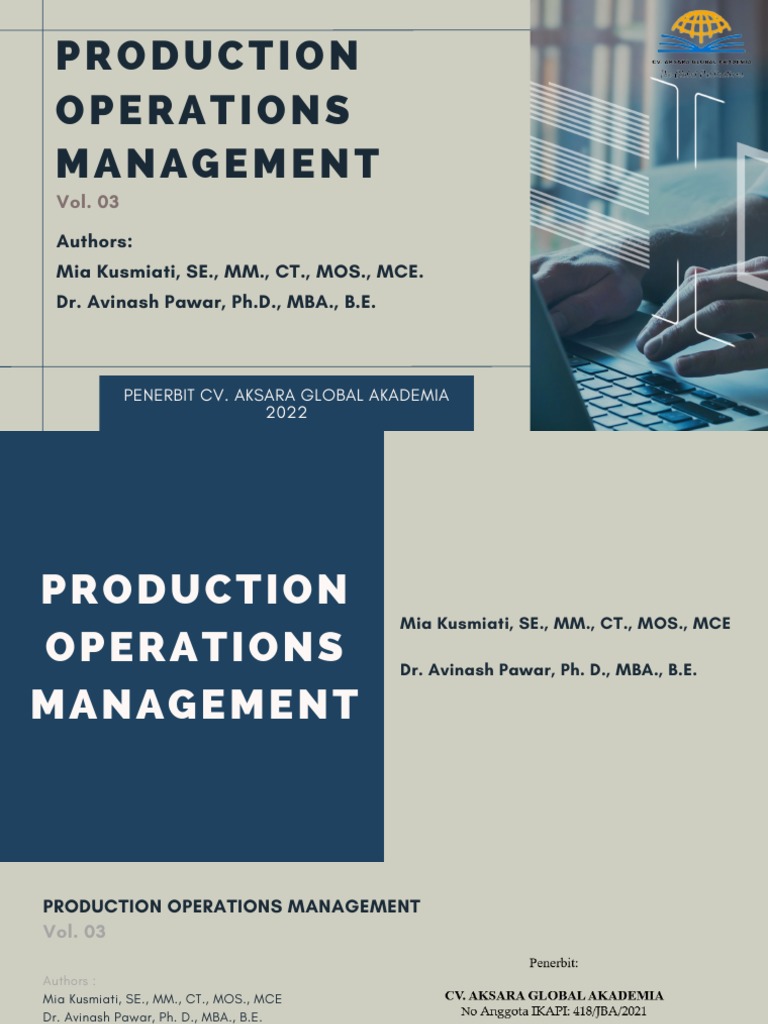 Ebook Production Operations Management (Vol. 03) Oktober 2022 | PDF