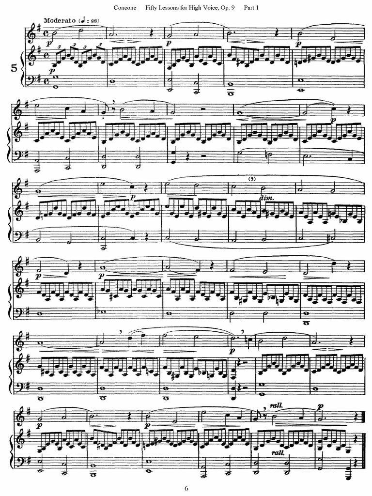 IMSLP37396-PMLP83045-Concone, Giuseppe - 50 Lessons for High Voice, Op. 9 2 | PDF