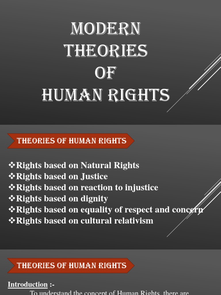 Theories of Modern Human Rights Explained | PDF | Justice | Crime ...