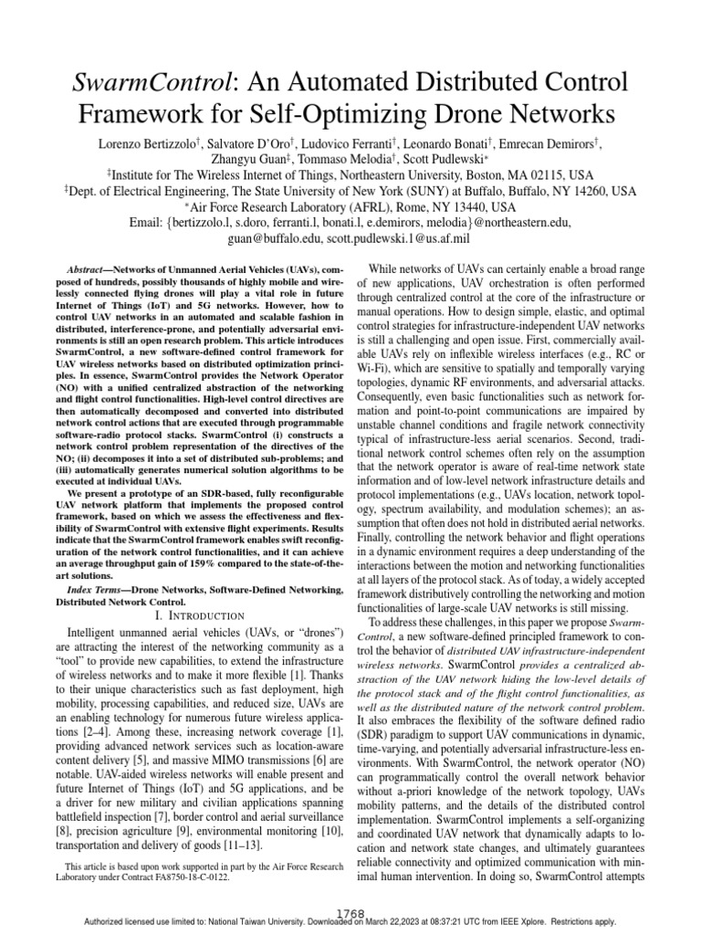 Swarmcontrol An Automated Distributed Control Framework For Self 4488
