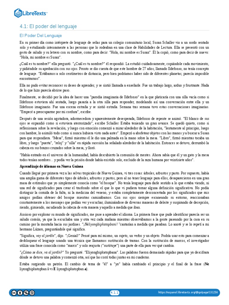 Wesch-El Poder Del Lenguaje | PDF | Color | Pensamiento