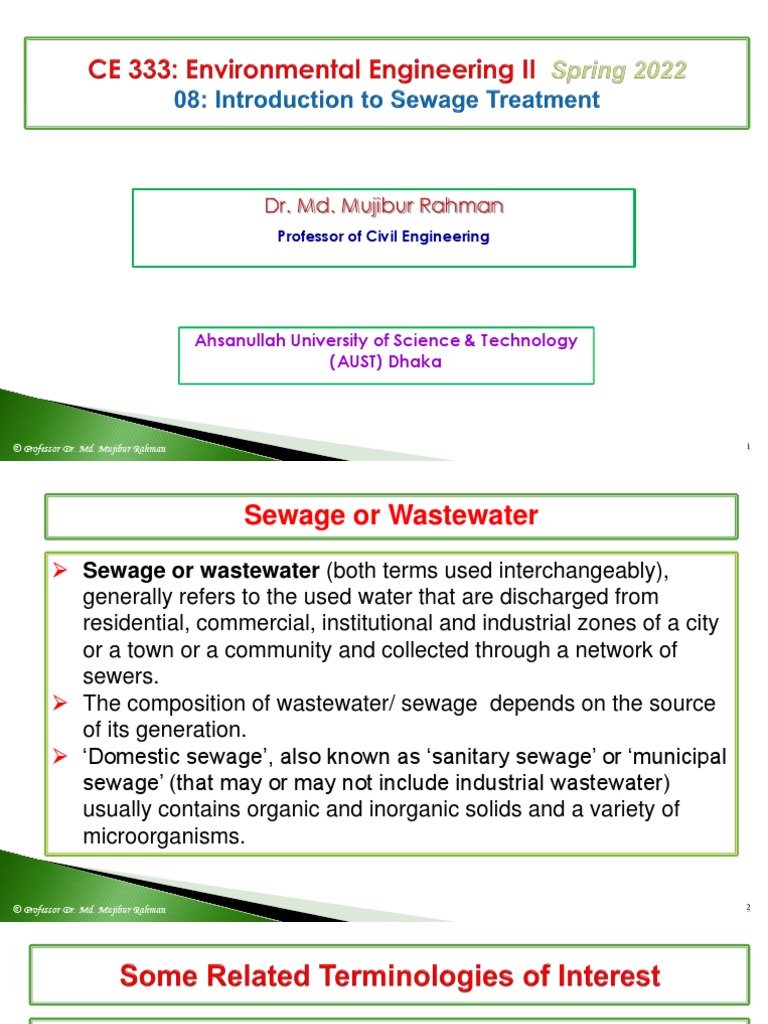 Wastewater Treatment Essentials | PDF | Sewage Treatment | Sewage