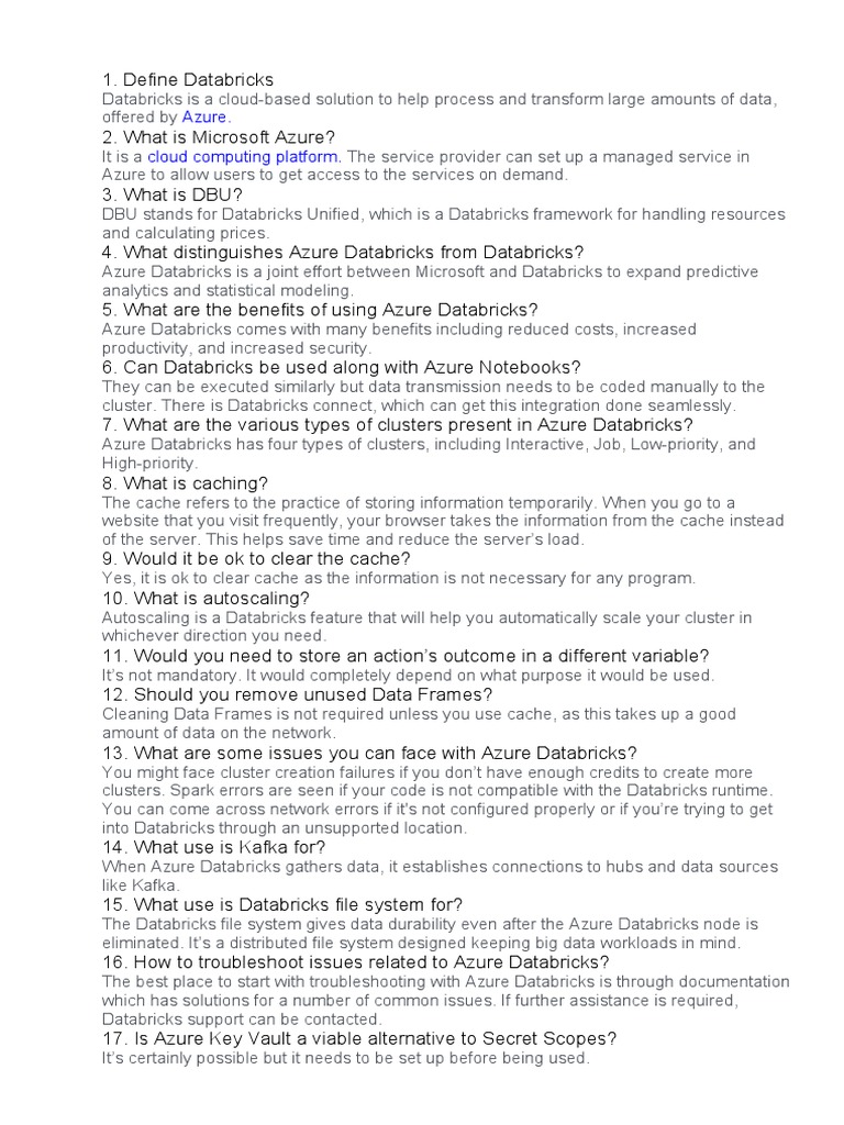 Pyspark Interview | PDF