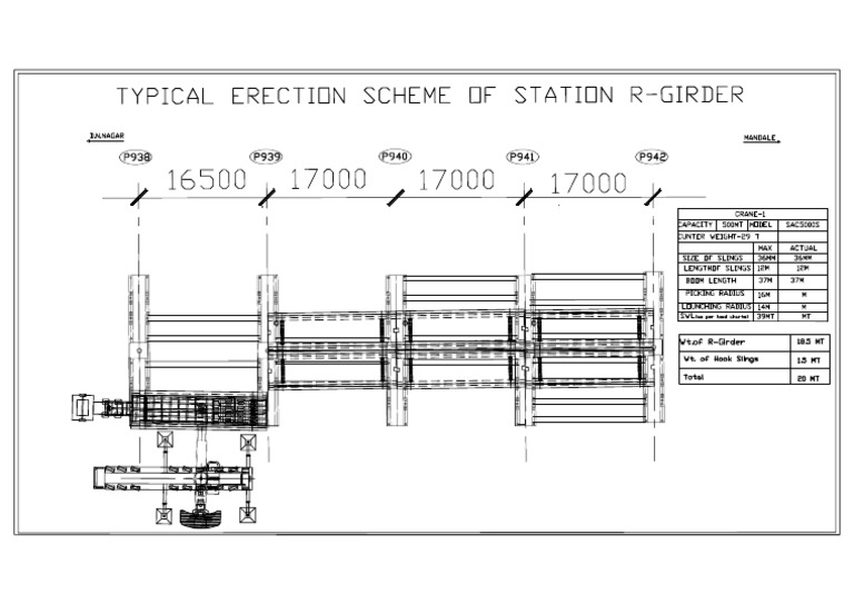R-Girder Erection P-938-939 CC Level | PDF