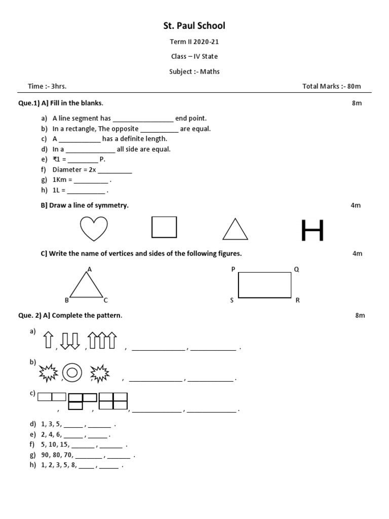 Term Ii Iv State | PDF | Mathematics | Geometry Term Ii Iv State | PDF | Mathematics | Geometry