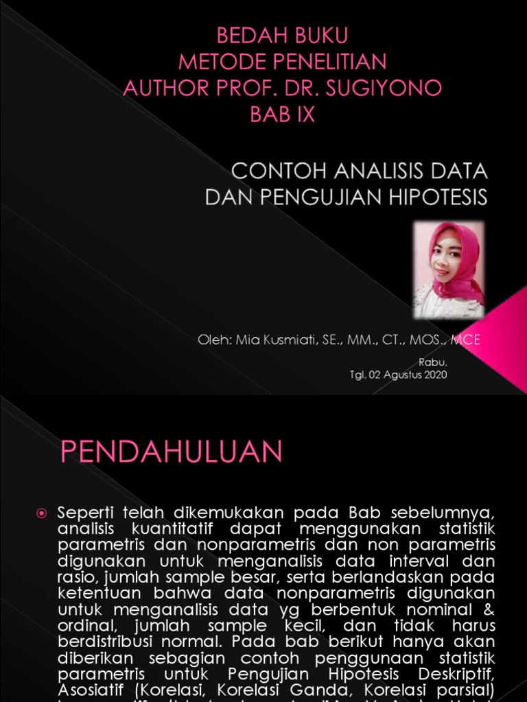 Bedah Buku Metode Penelitian Prof. Dr. Sugiyono, By: Mia Aksara | PDF Bedah Buku Metode Penelitian Prof. Dr. Sugiyono, By: Mia Aksara | PDF