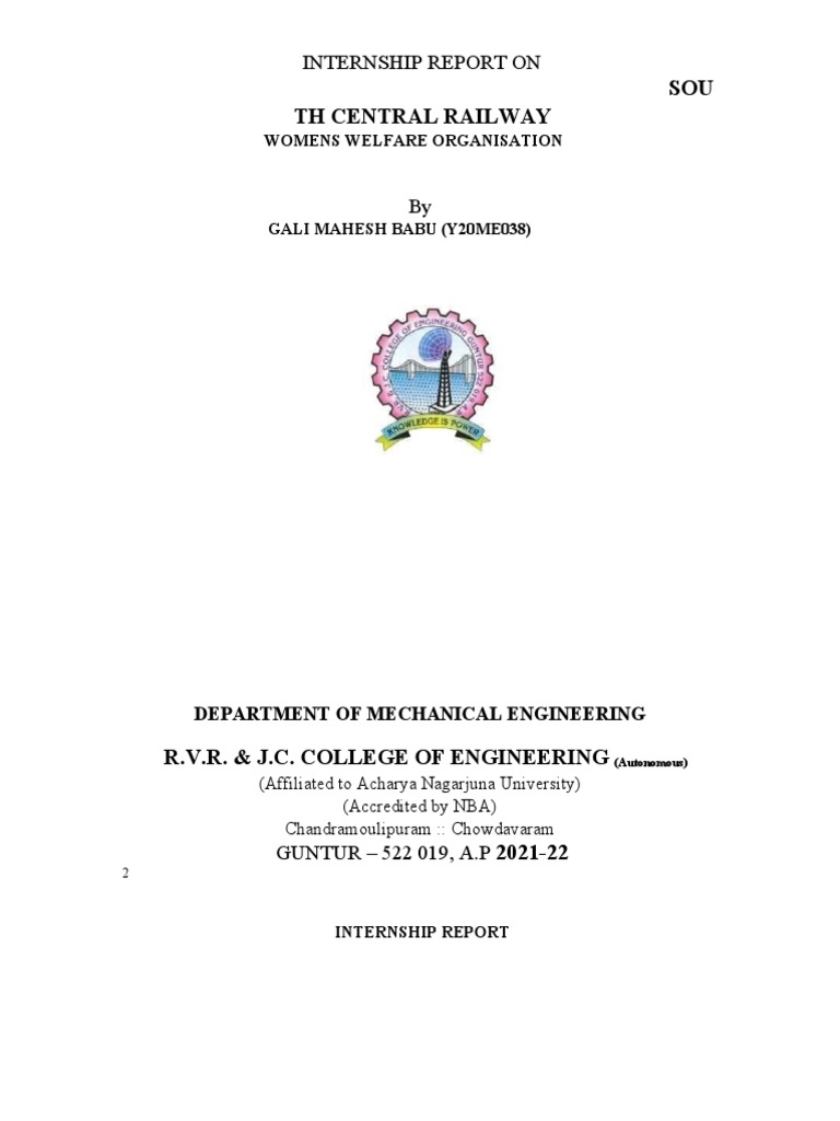 Anil - Internship - Report (038 | PDF