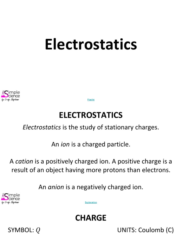 Electrostatics Notes | PDF