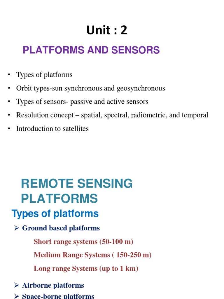 RS and GIS-UNIT-2 | PDF