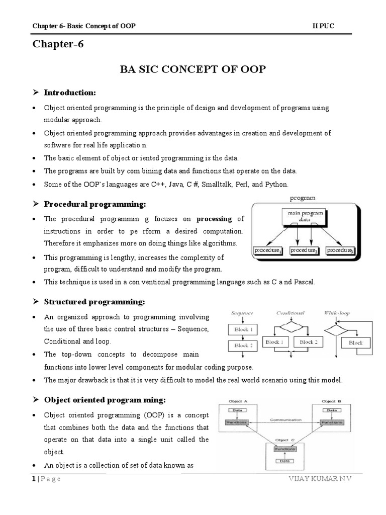 Chapter 6 Oops Pdf Object Oriented Programming Object Computer Science 3995