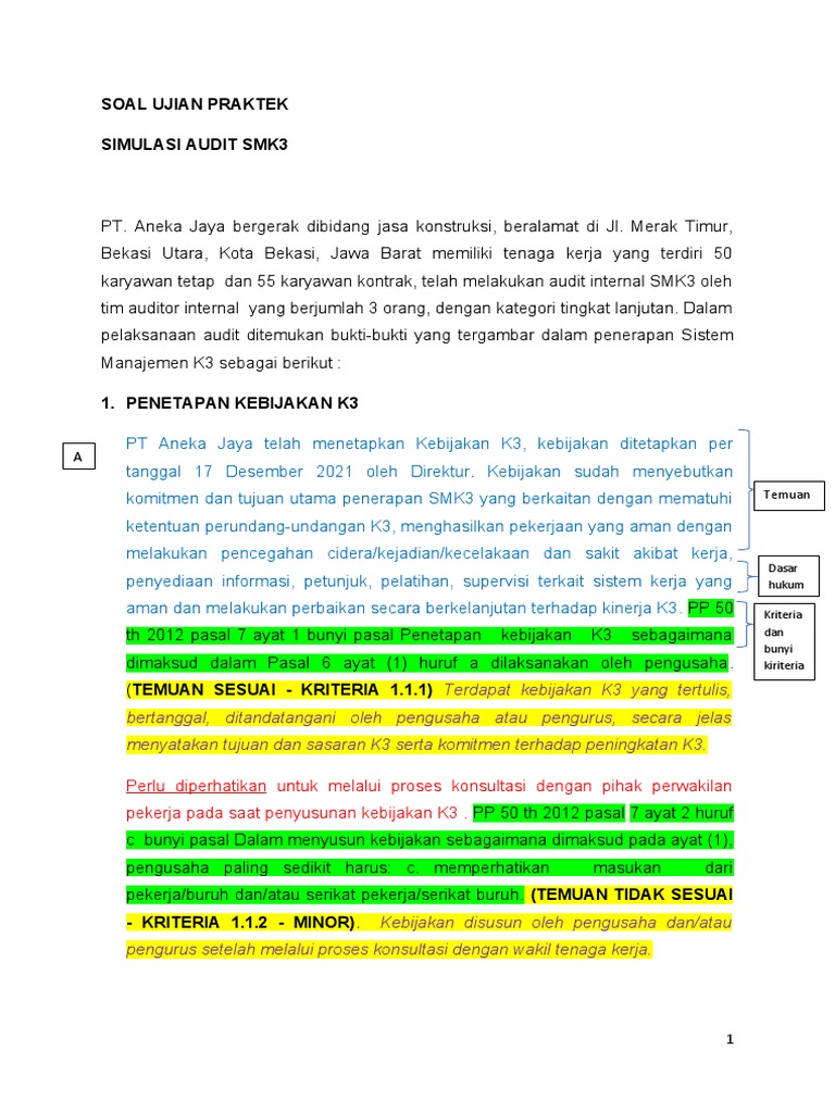 Soal Simulasi Kelompok 1 | PDF