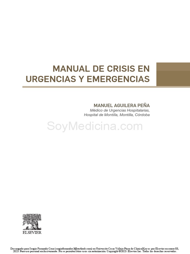 Manual de Crisis en Urgencias y Emergencias | PDF
