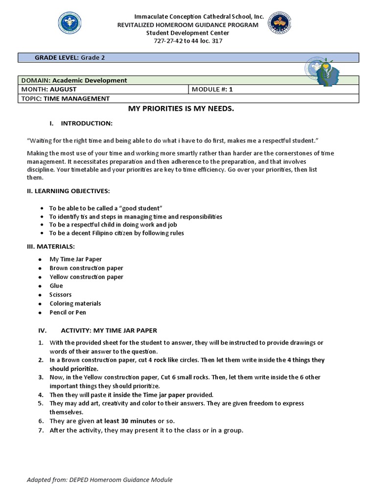 Grade 2 RHGP Module 2023 | PDF | Empathy | Learning