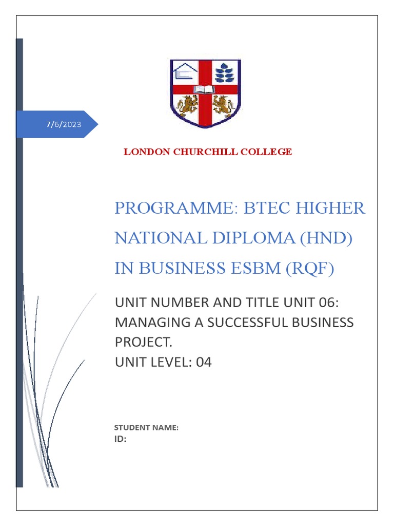 Nabil London Churchill College | PDF | Methodology | Project Management