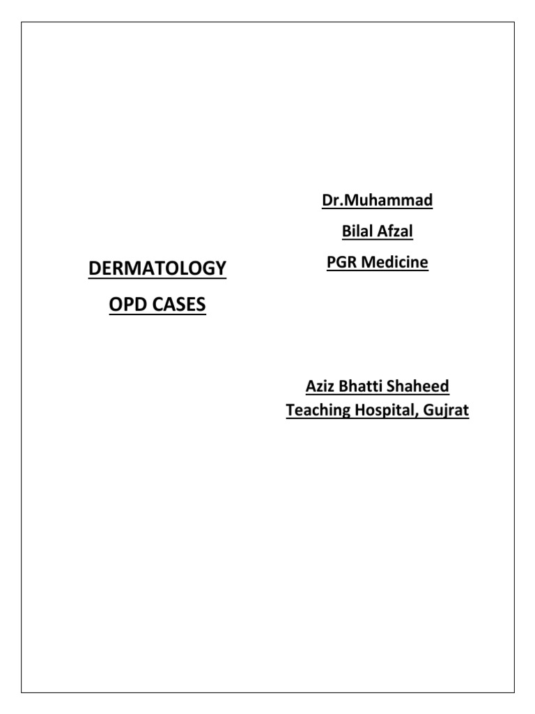 Derma Opd Cases | PDF