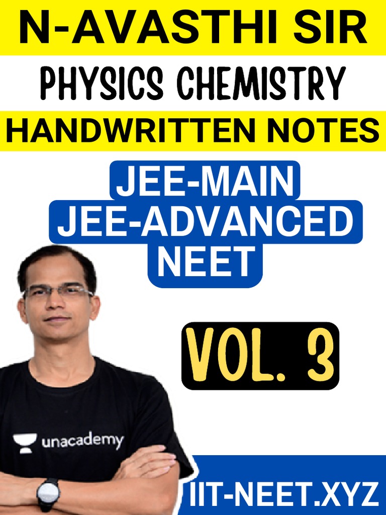 Narendra Awasthi Physical Chem Notes | PDF