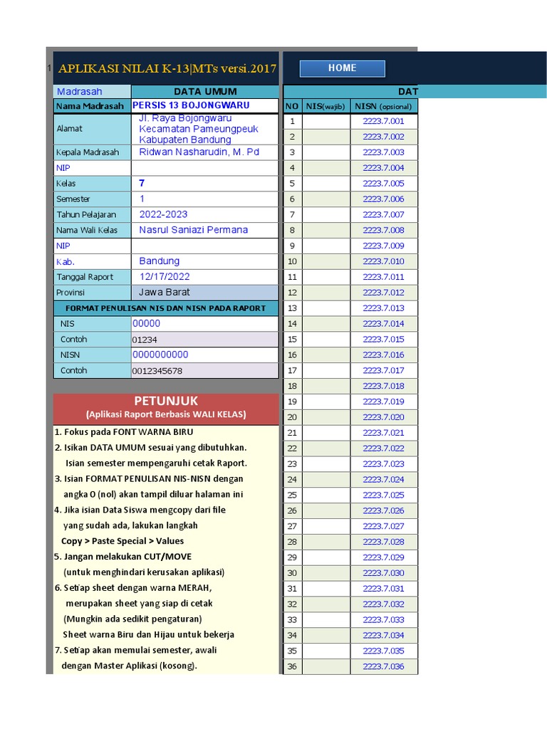 Kelas 7 ARAB S1 22 | PDF