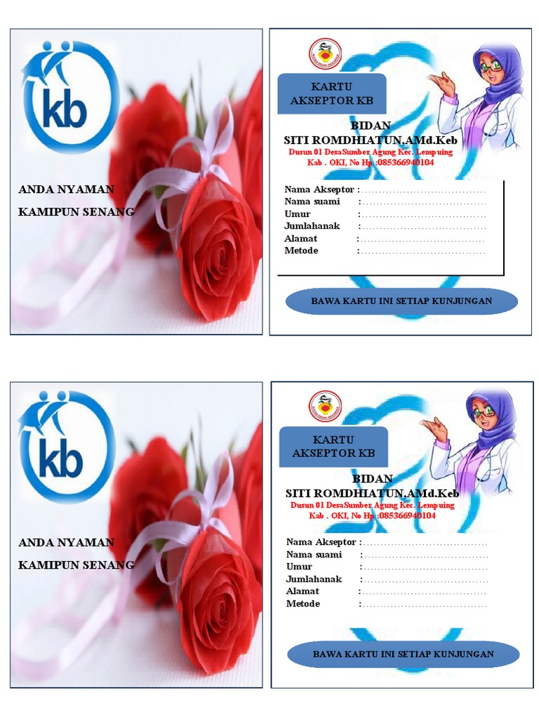 Kartu Akseptor KB | PDF