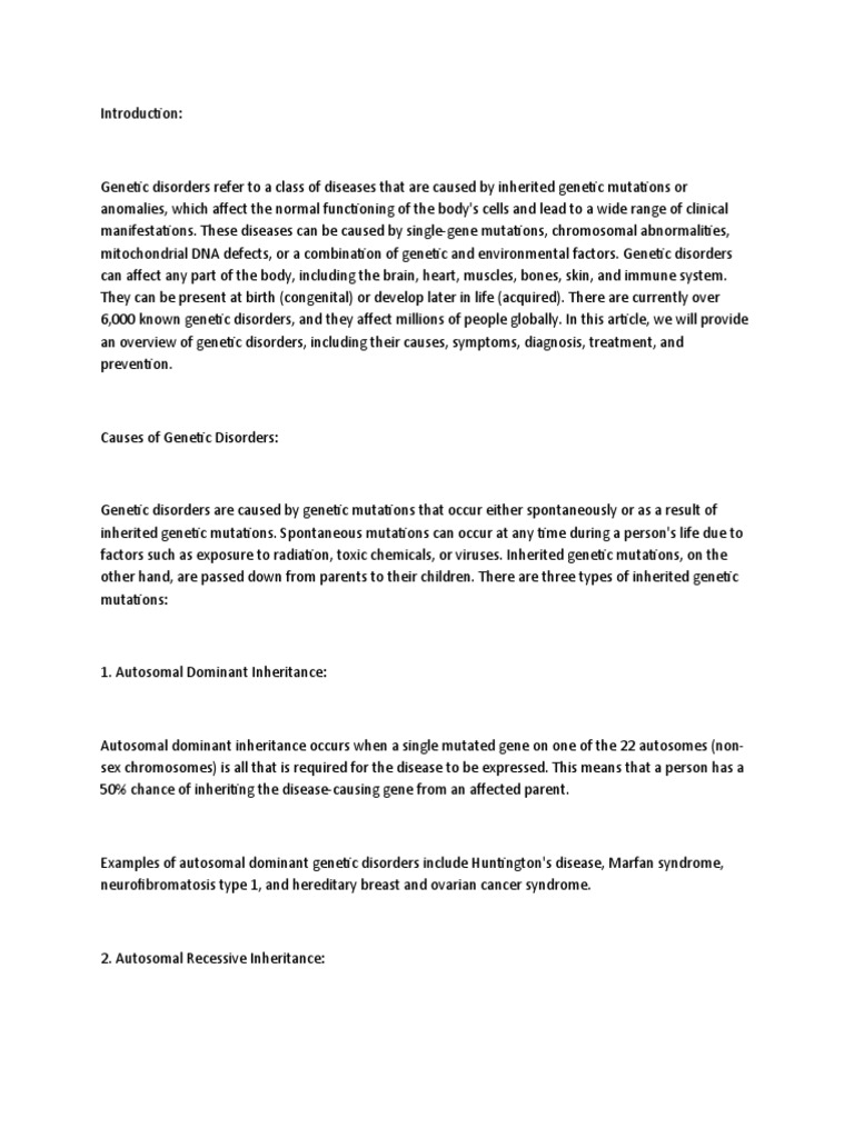 Pathology Assignment Pdf Genetic Disorder Dominance Genetics