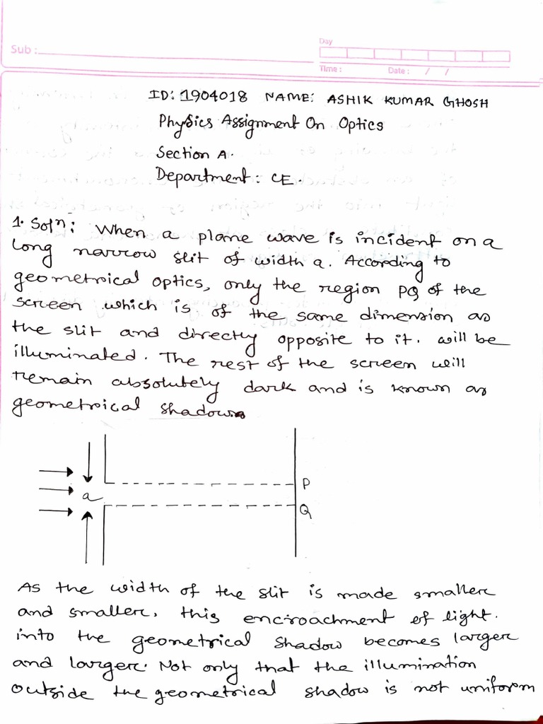 Phy Optics Assignment Pdf