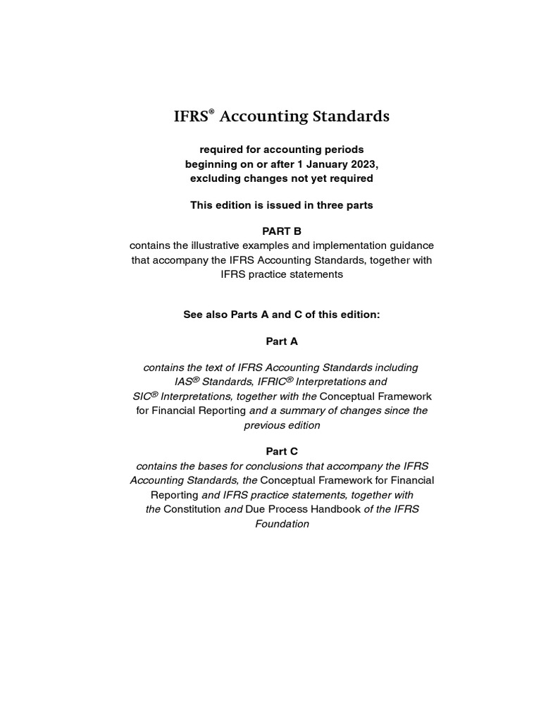 Ifrs-Required-Standards-2023-Part-B | PDF | International Financial Reporting Standards ...
