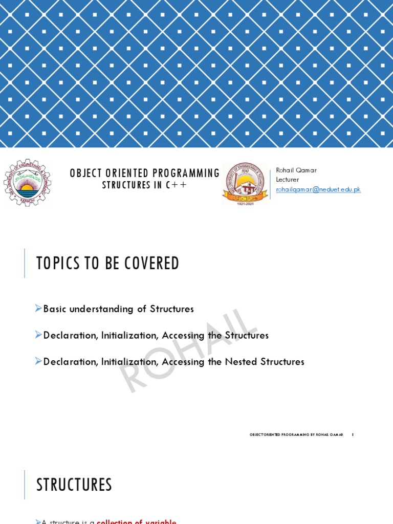 4 - Structures | PDF | Object Oriented Programming | Variable (Computer Science)