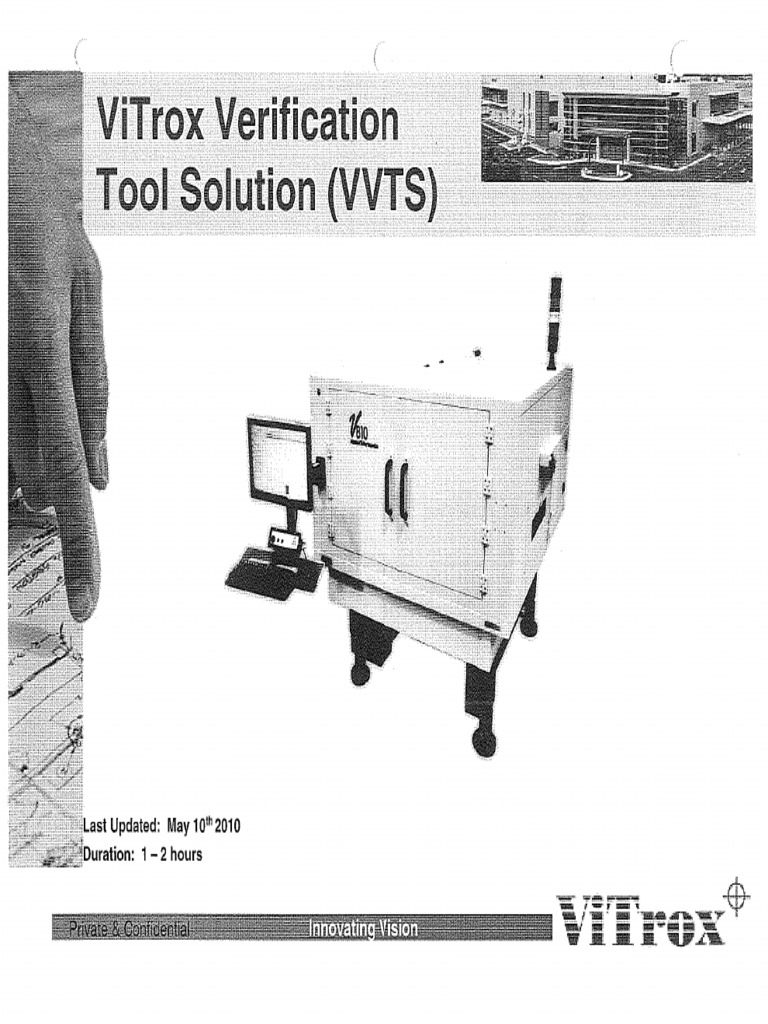 ViTrox Verification Tool Olution (VVTS) | PDF