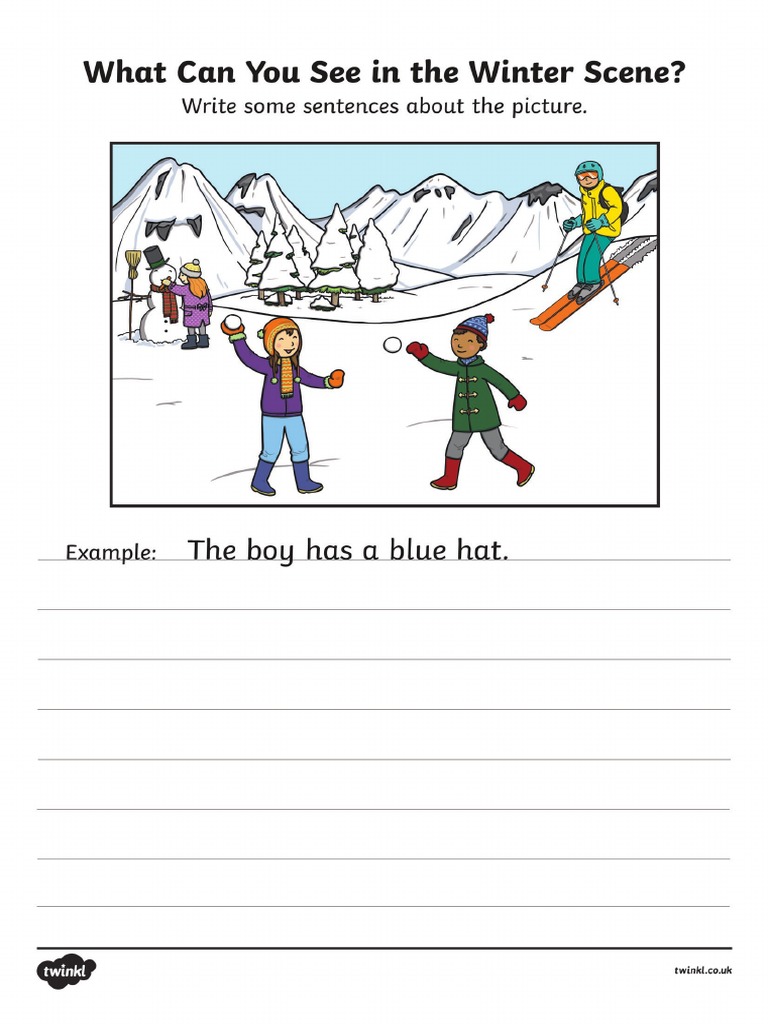 T T 28686 Winter Scene Writing Stimulus Picture | PDF