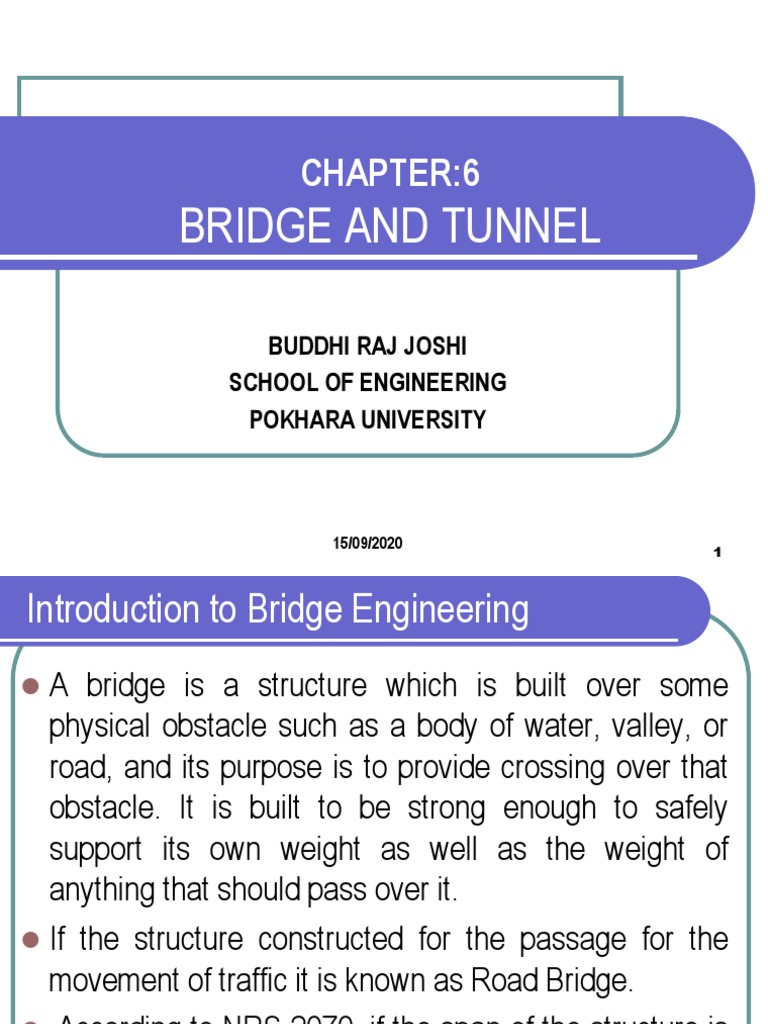 CH 6-Bridge and Tunnel Final | PDF | Science & Mathematics | Technology ...