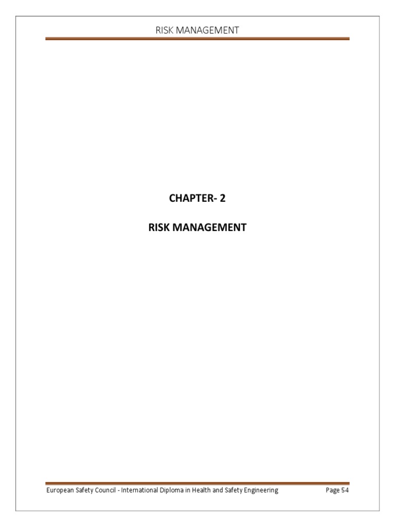 Chapter 2 - Risk Management | PDF | Risk | Risk Management Chapter 2 - Risk Management | PDF | Risk | Risk Management