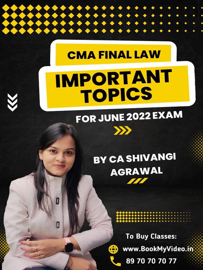 Imp Topics - CMA Final Law | PDF